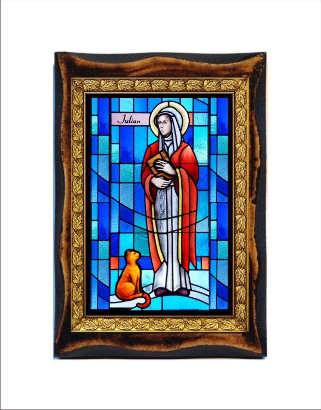 Julian of Norwich Patron of Cats Juliana of Norwich Sainte - Etsy