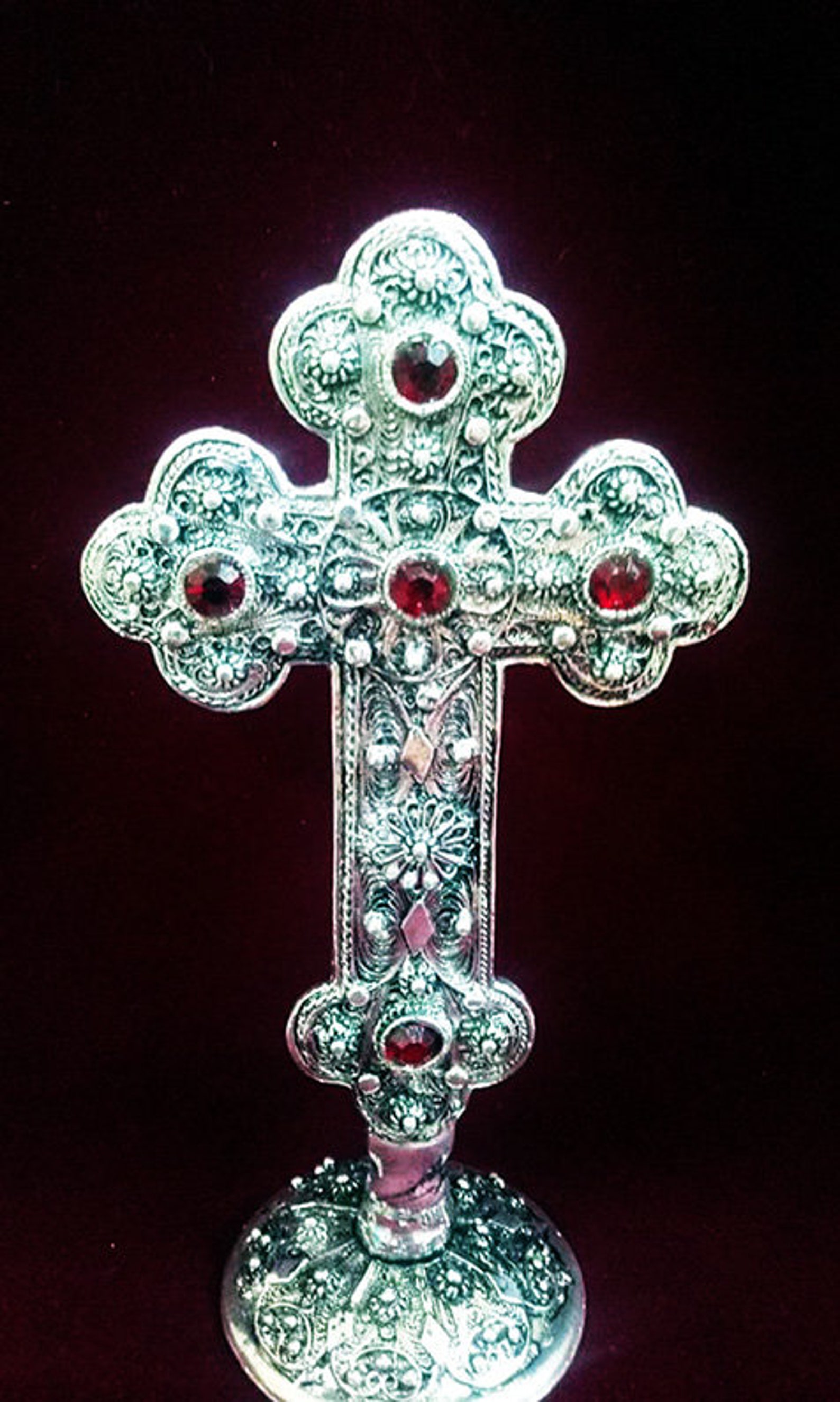Silver Standing Altar Chapel Cross Crucifix for Church Decor - Etsy UK