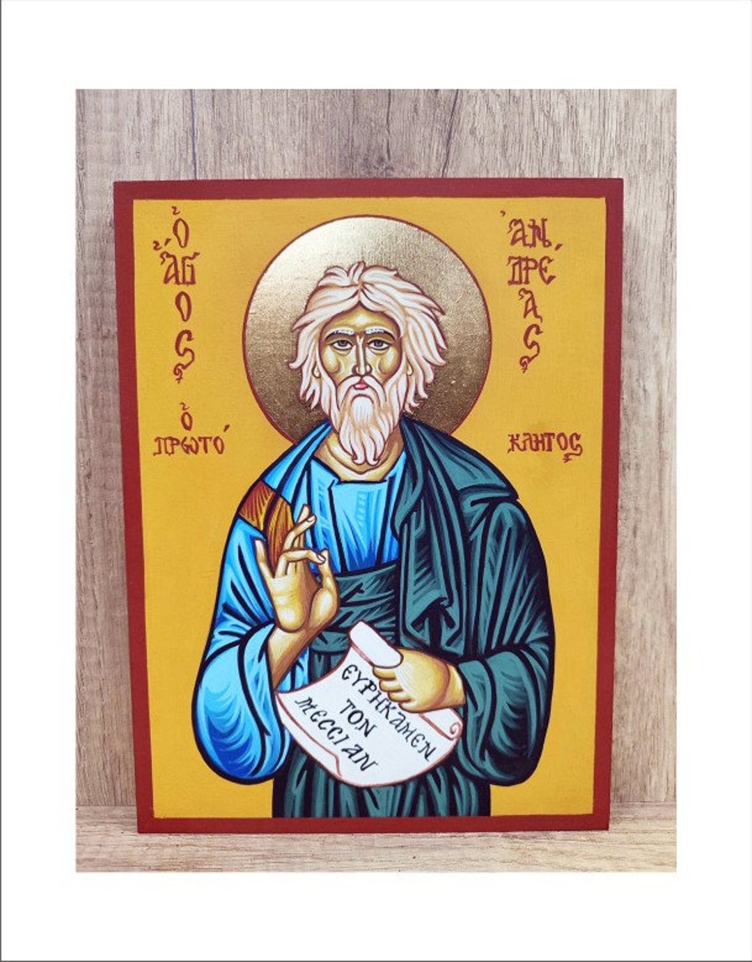 Andrew the Apostle Santo Andrea André Andres El Apostol Heiliger Andreas Saint Andreas Handmade ...