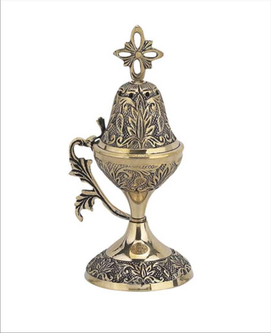 Metal Censer Gold Thurible Incensario Incense Burner - Etsy
