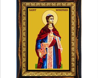 Saint Winifred Icon - Etsy