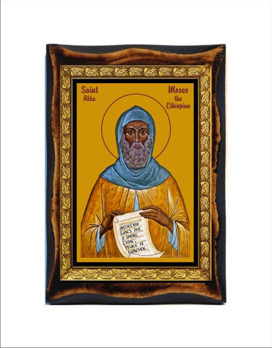 Moses the Black Abba Moses the Robber Moïse Le Ethiopien - Etsy
