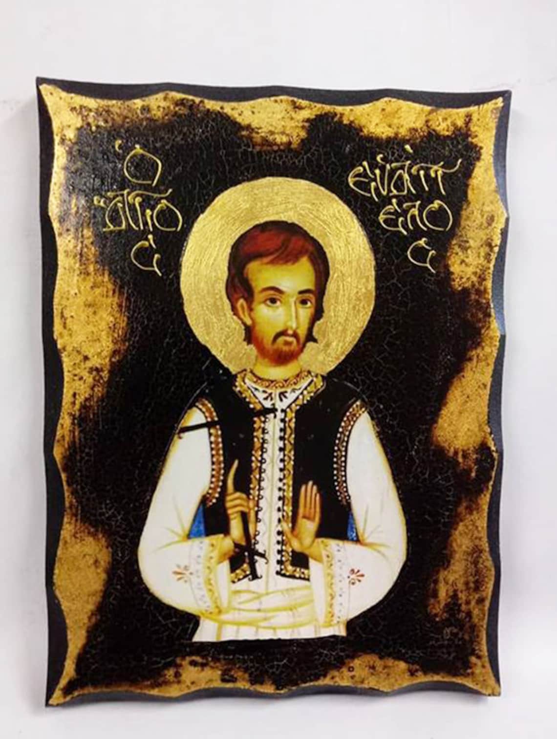 Saint Evangelos San Evangelus San Evangelo Handmade Wood - Etsy
