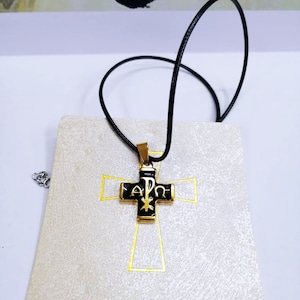 Christogram Cross Gold and Black Christogramme Croix Christusmonogramm ...