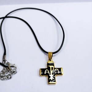 Christogram Cross Gold and Black Christogramme Croix Christusmonogramm ...