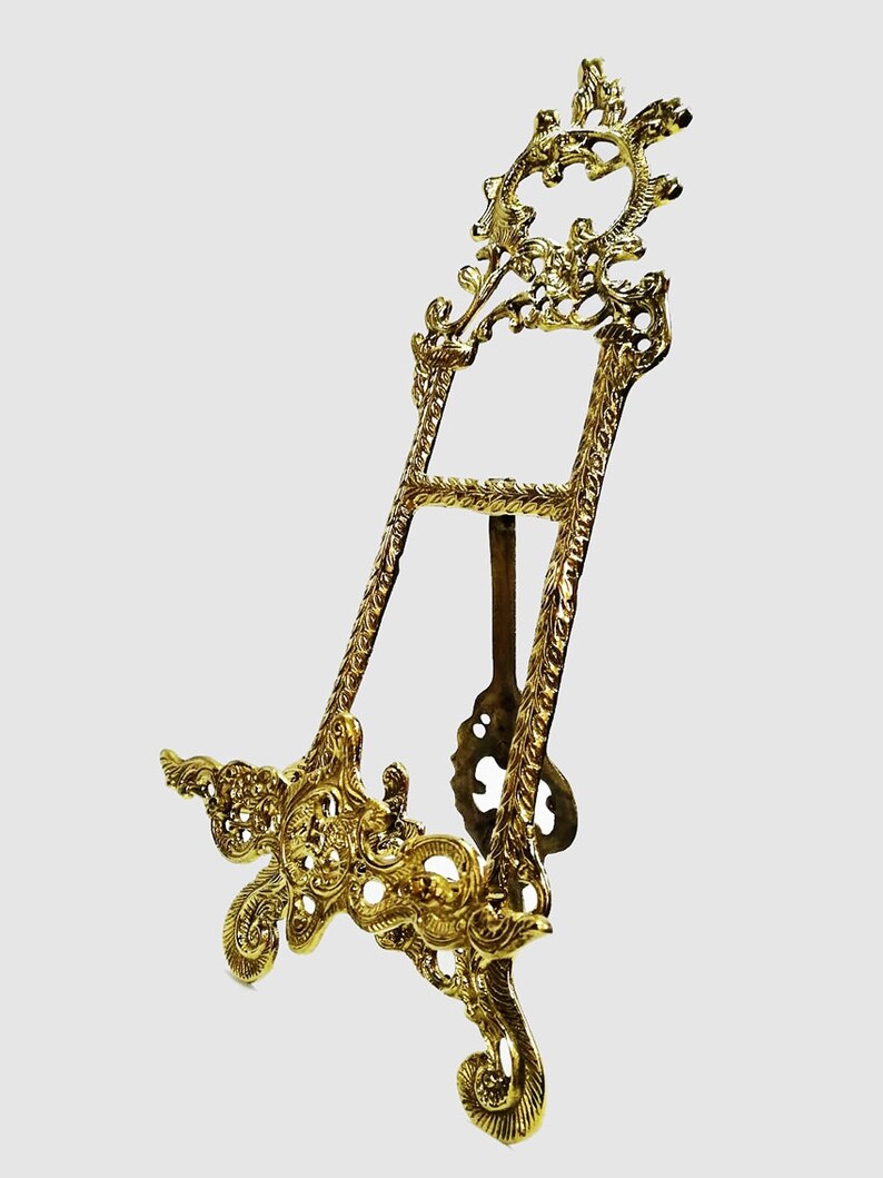 Vintage Brass Frame Stand Brass Bible Stand Victorian - Etsy