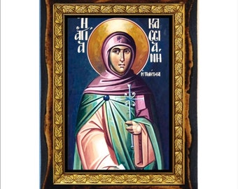 Saint Kassia Icon | Etsy