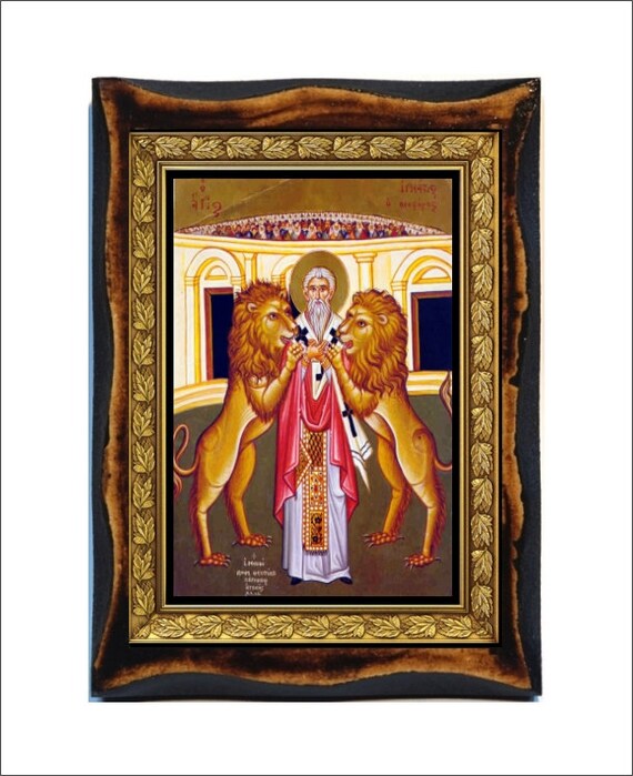 Saint Ignatius of Antioch Ignatius Theophoros god - Etsy UK