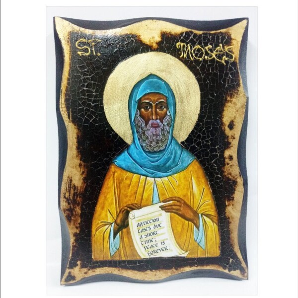 Moses the Black Icon - Etsy