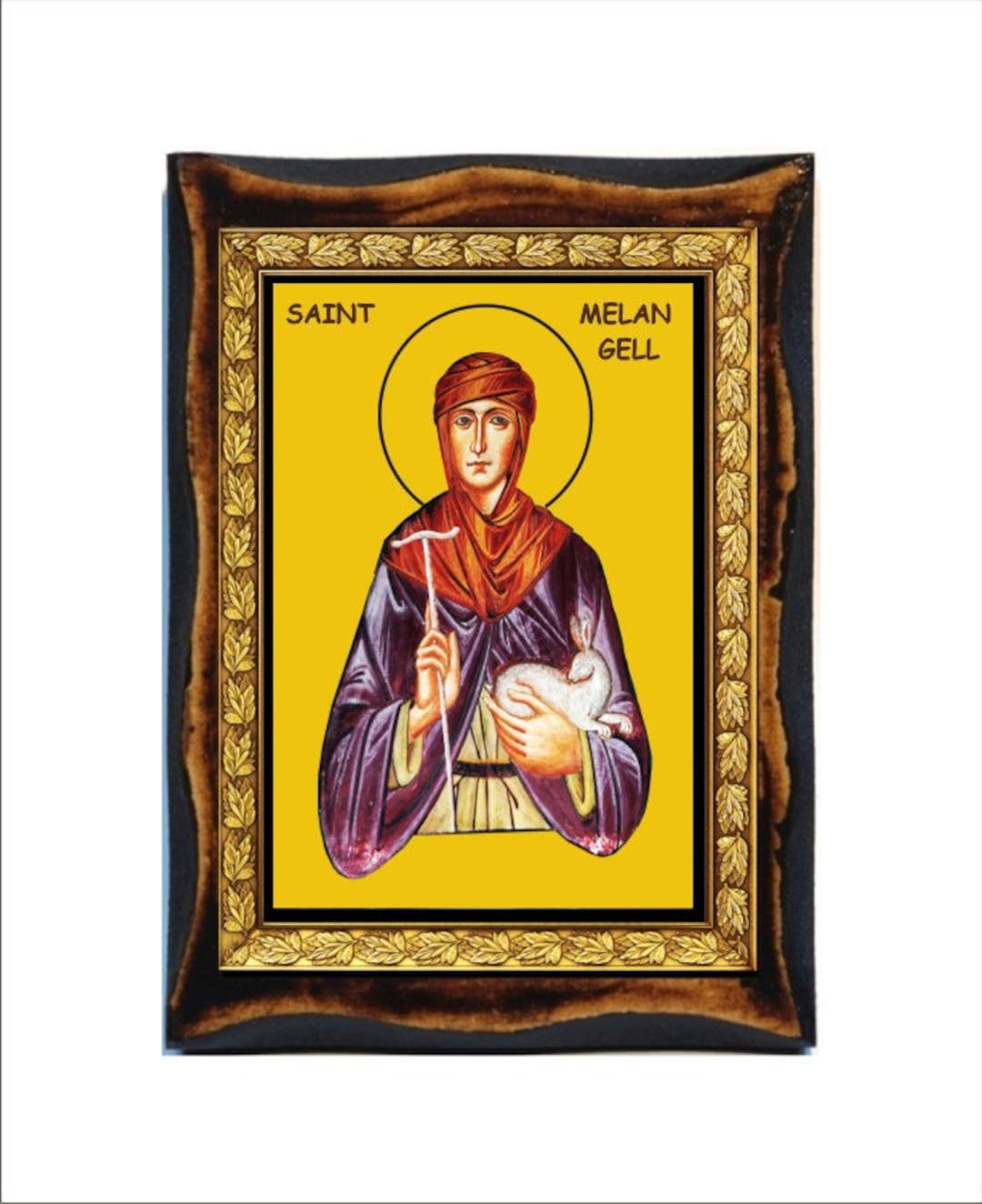 Saint Melangell Sancta Monacella Santa Melangell Melangell Handmade ...
