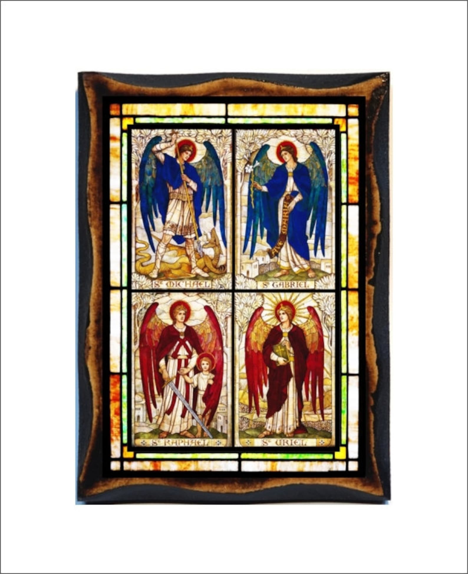 The Four Archangels Uriel Gabriel Raphael and Michael | Etsy