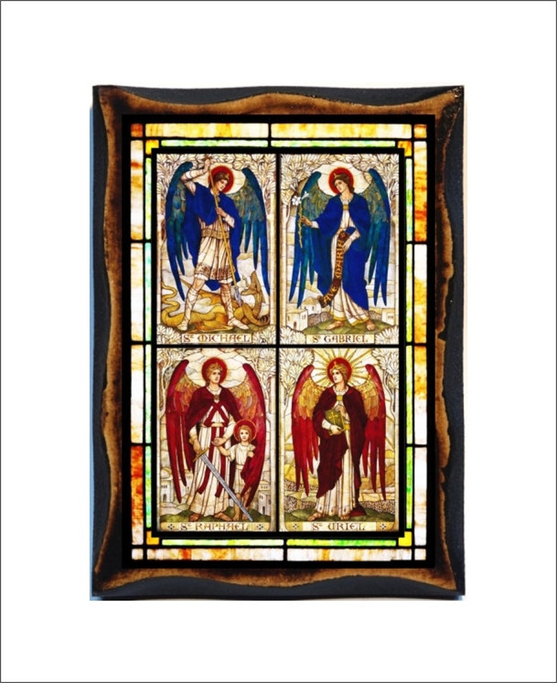 The Four Archangels Uriel Gabriel Raphael and Michael | Etsy