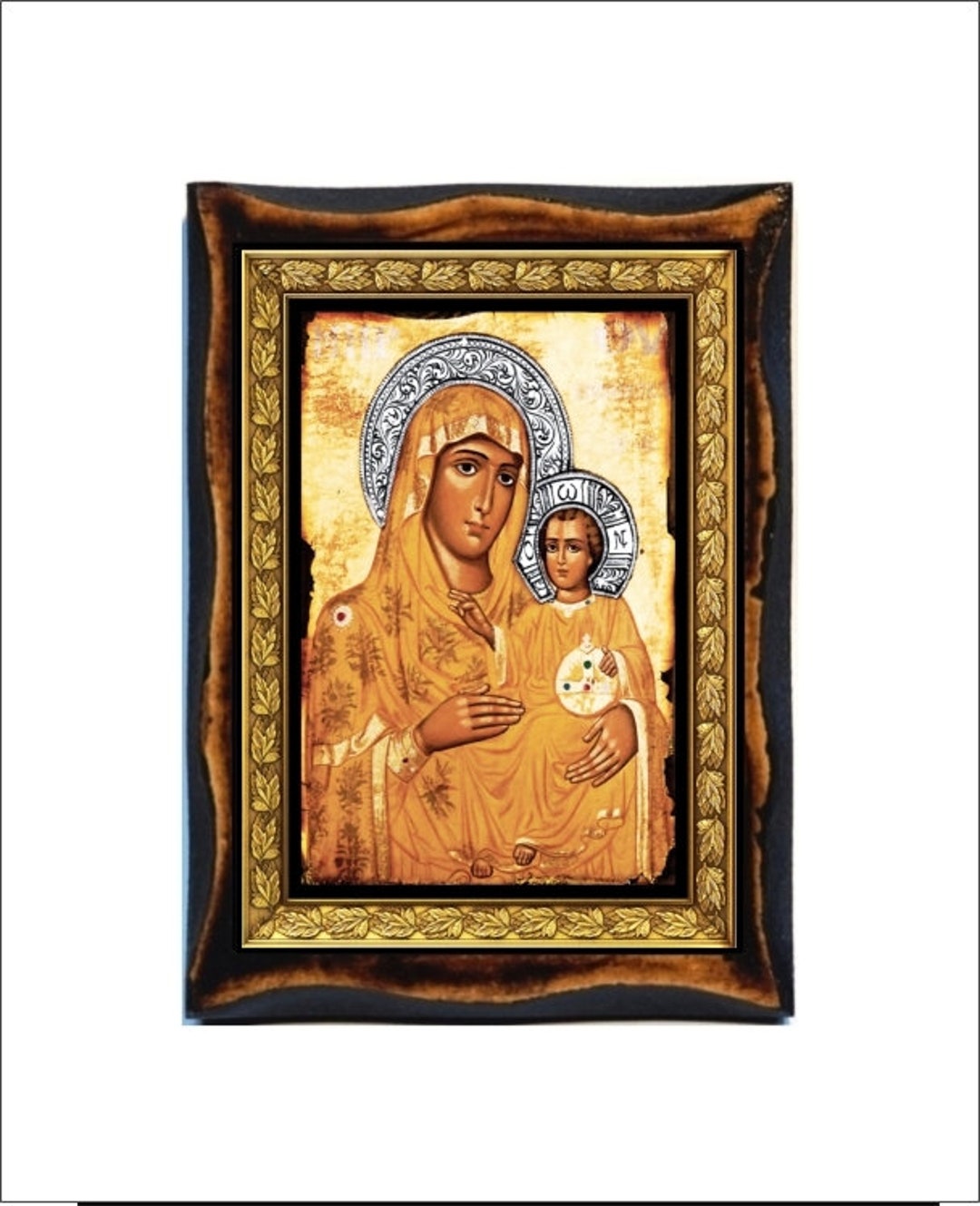 Our Lady of Myrrh Holy Virgin Mary of Myrrh Handmade Wood - Etsy
