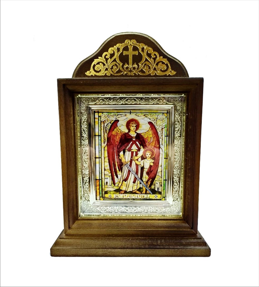 Saint Raphael Icon Stand Arcangelo Raffaele Iconostasio Raphaël ...
