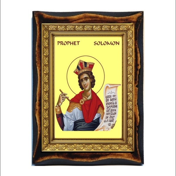 Prophet Solomon Icon - Etsy Ireland