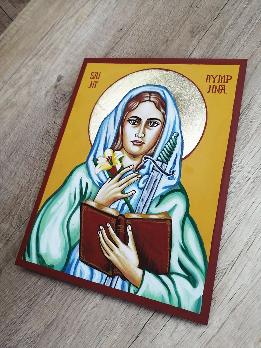 Saint Dymphna Santa Dinfna Dymphne De Geel Lily of Éire - Etsy Canada