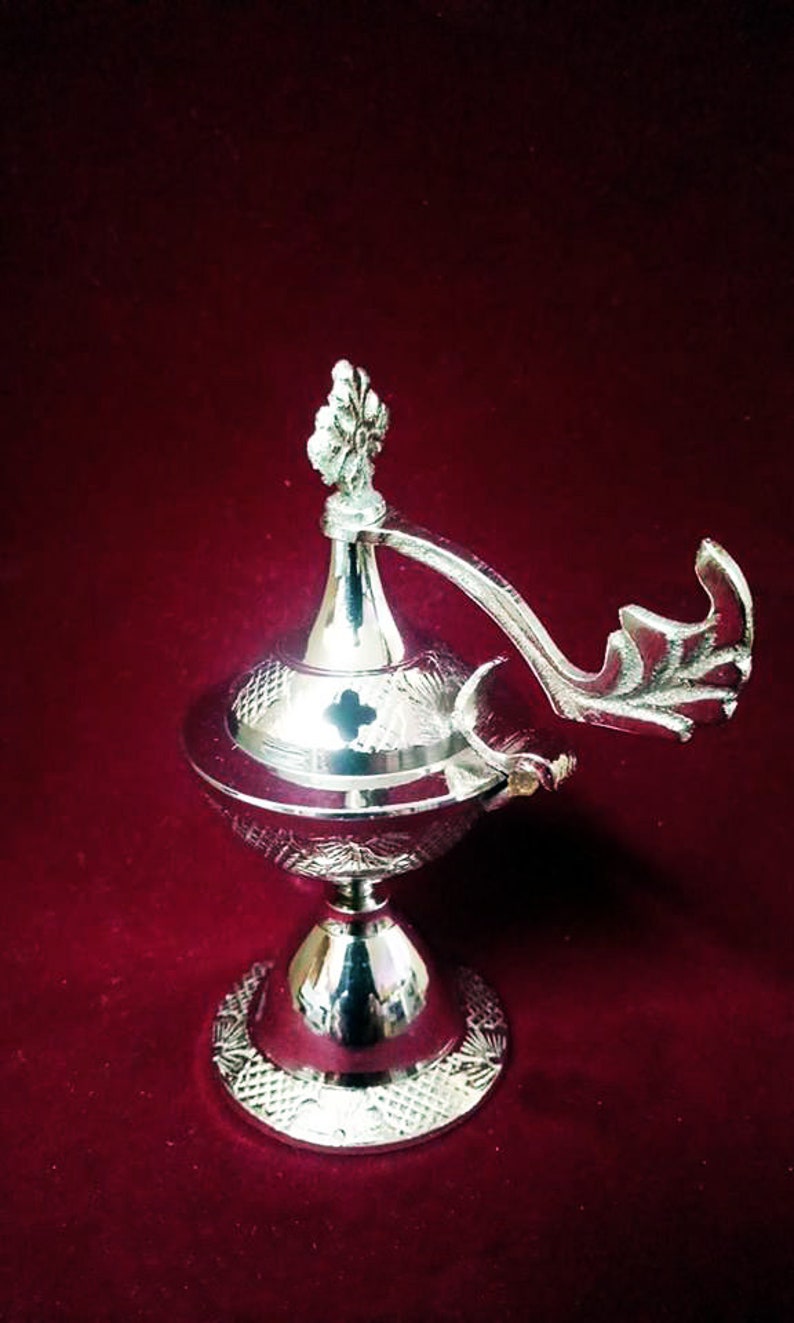Perfume Burner Silver Incensario Metal Censer Silver - Etsy