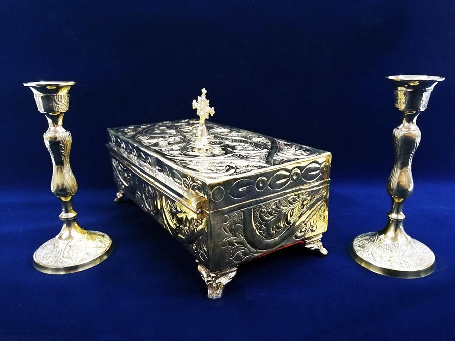 Brass Reliquary Box Reliquary Box Boîte à Reliquaire En | Etsy
