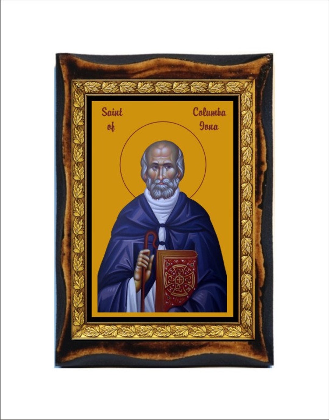 Heiliger Columba von Iona Saint Colmcille Colomba de Iona San Columba ...