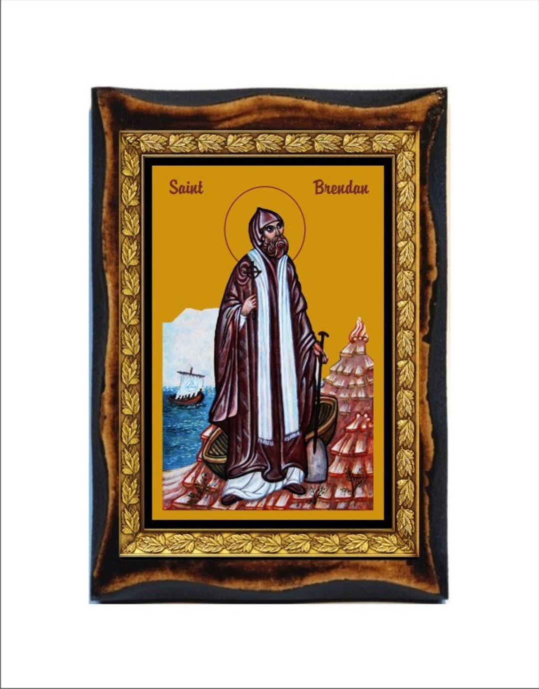 Saint Brendan Brendan the Navigator San Brandano Santo - Etsy