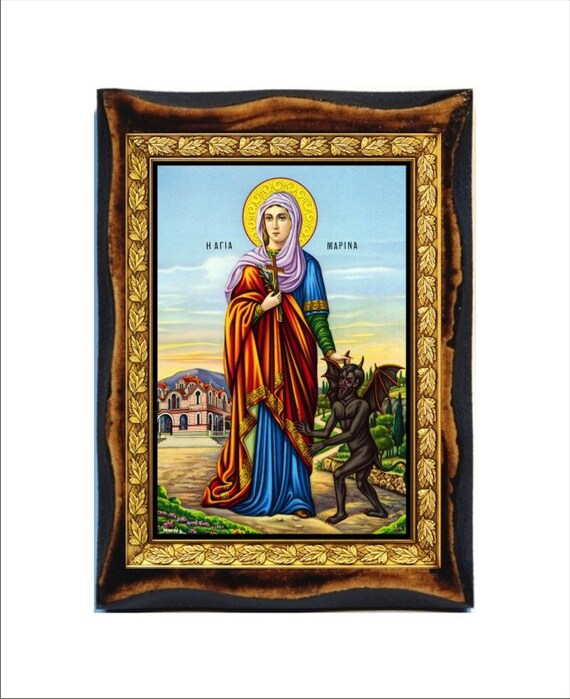 Saint Marina the Great Martyr and Vanquisher of Demons Saint | Etsy UK