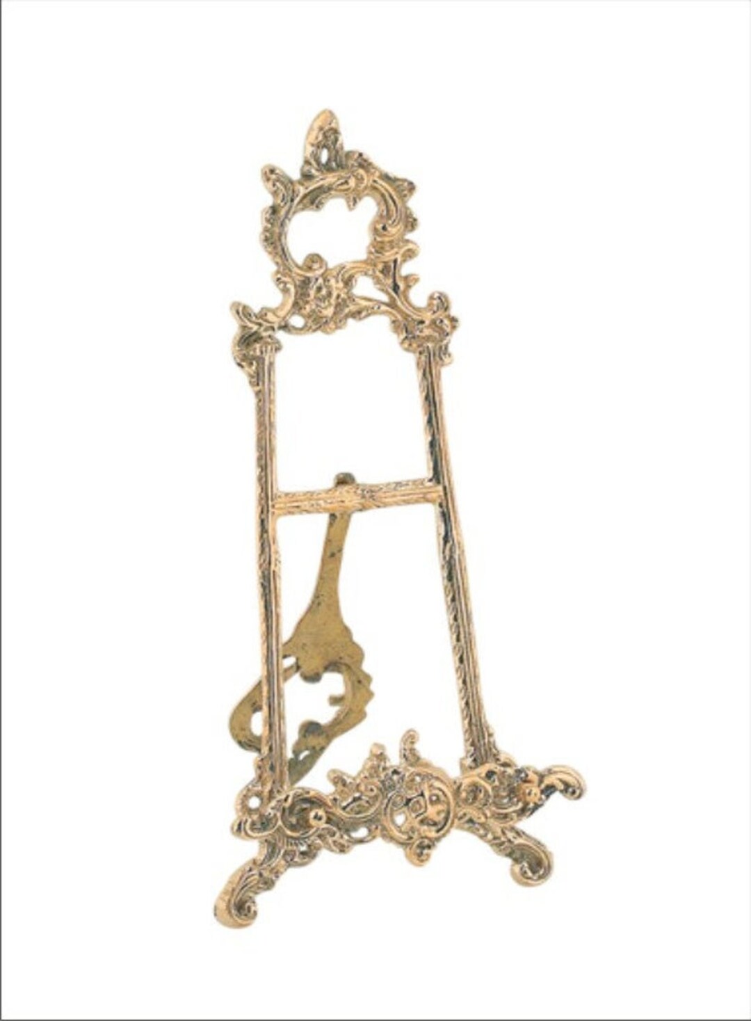 Vintage Brass Frame Stand Brass Bible Stand Victorian Style Book Holder ...