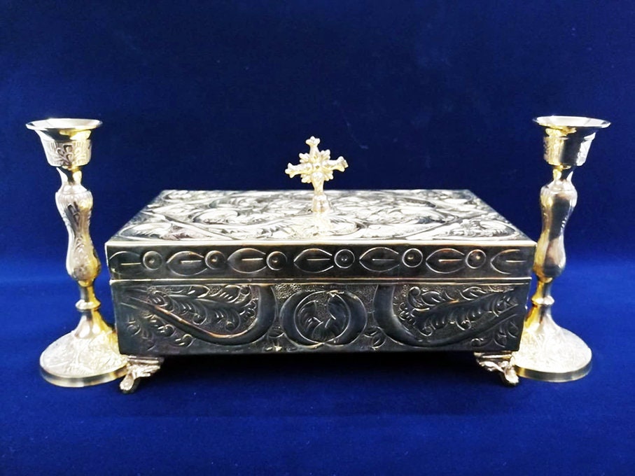 Brass Reliquary Box Reliquary Box Boîte à Reliquaire En | Etsy