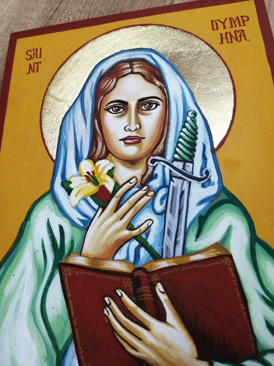 Saint Dymphna Santa Dinfna Dymphne De Geel Lily of Éire - Etsy Ireland