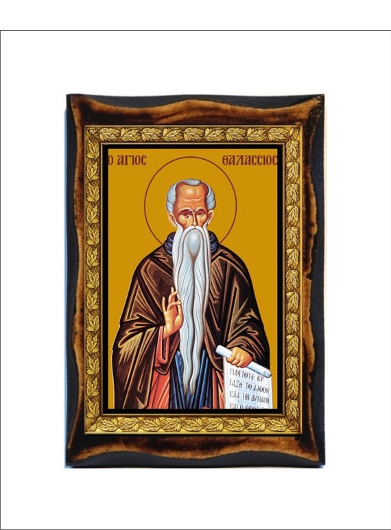 Saint Thalassius Thalassius of Syria Saint Thalassios of - Etsy Singapore