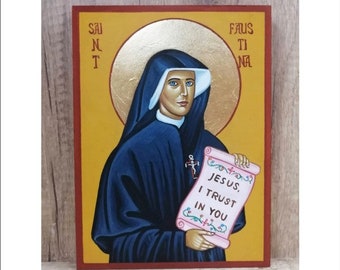 Saint Faustina Icon - Etsy