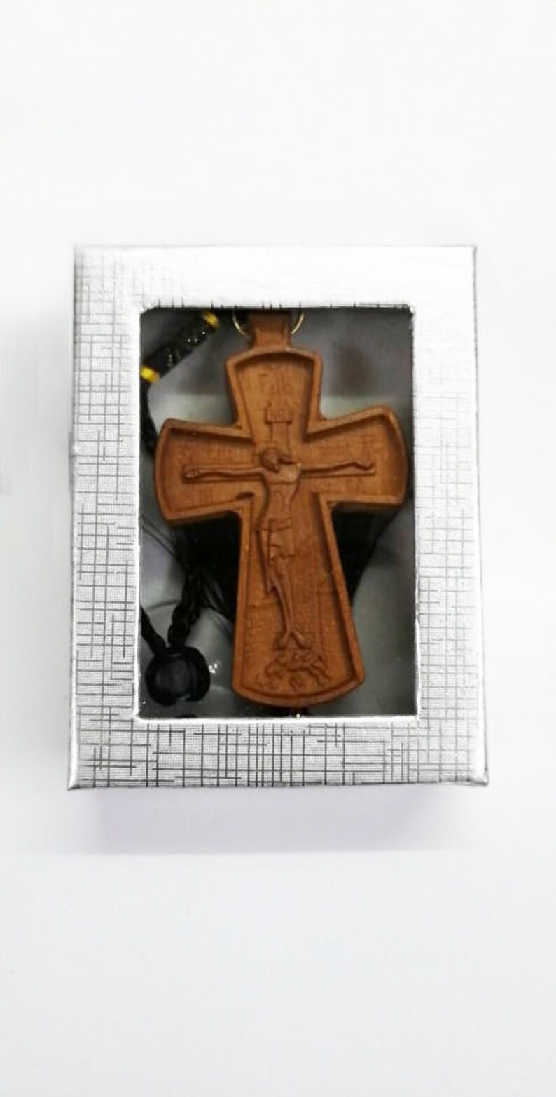 Handmade Wood Carved Cross Wooden Crucifix Car Rear View - Etsy