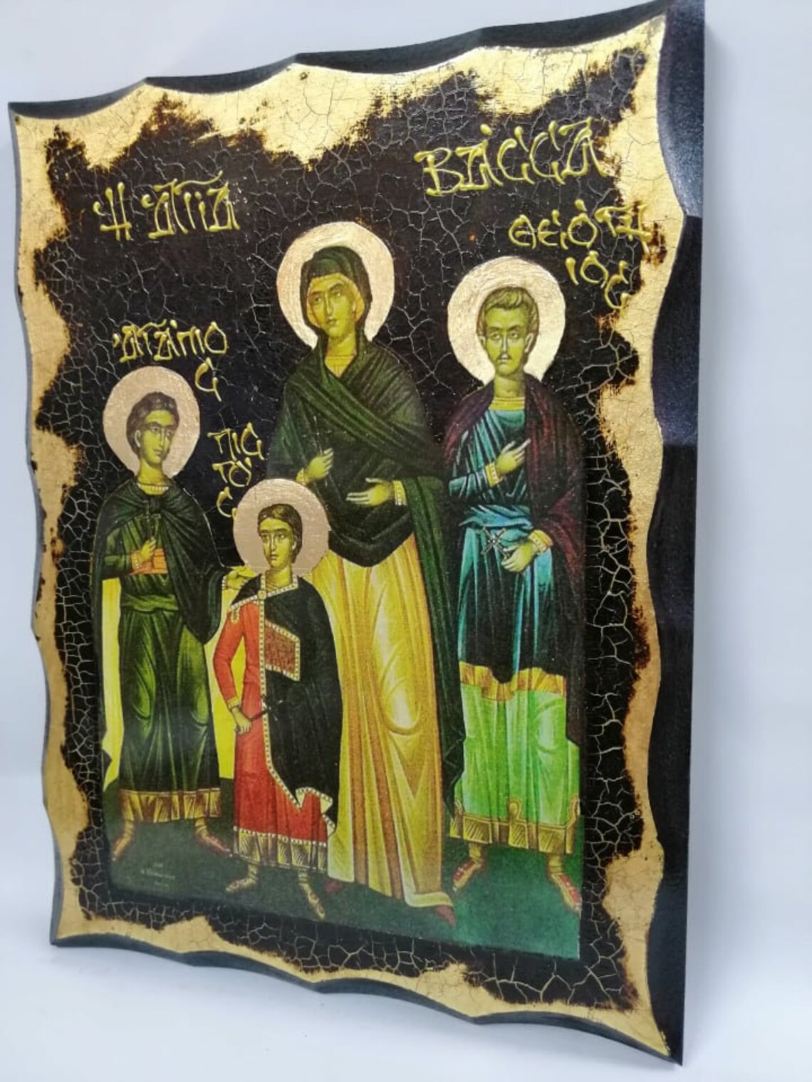 Saint Vassa Holy Martyrs Vassa and Her Three Sons Theognios - Etsy