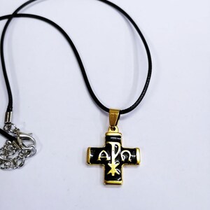 Christogram Cross Gold and Black Christogramme Croix Christusmonogramm ...