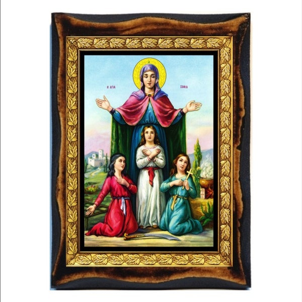St Sophia Icon - Etsy