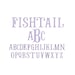 Fish Tail Embroidery Font - Machine Embroidery Font / Fishtail Home ...