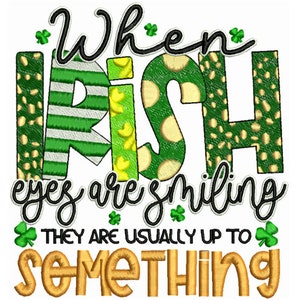 Irish Eyes Machine Embroidery Design, St Patricks Embroidery Designs ...