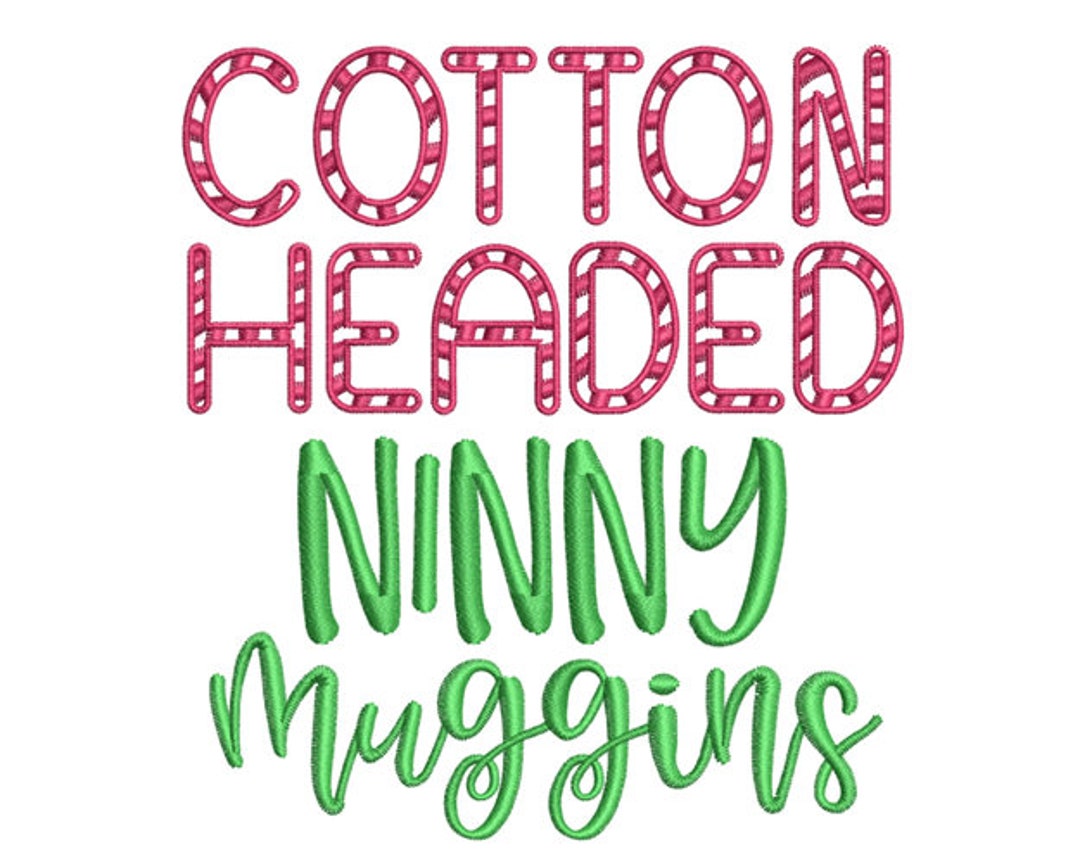 Cotton Headed Ninny Muggins Machine Embroidery Design - Etsy