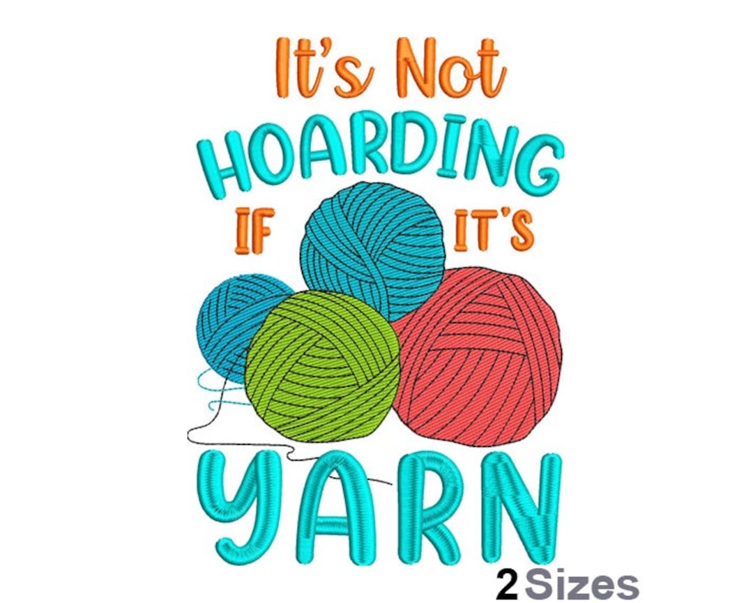 Hoarding Yarn Embroidery - Yarn Hoarding Embroidery - Hobby Embroidery ...