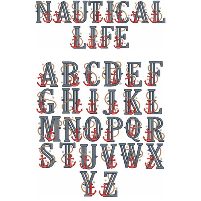 Nautical Embroidery - Etsy