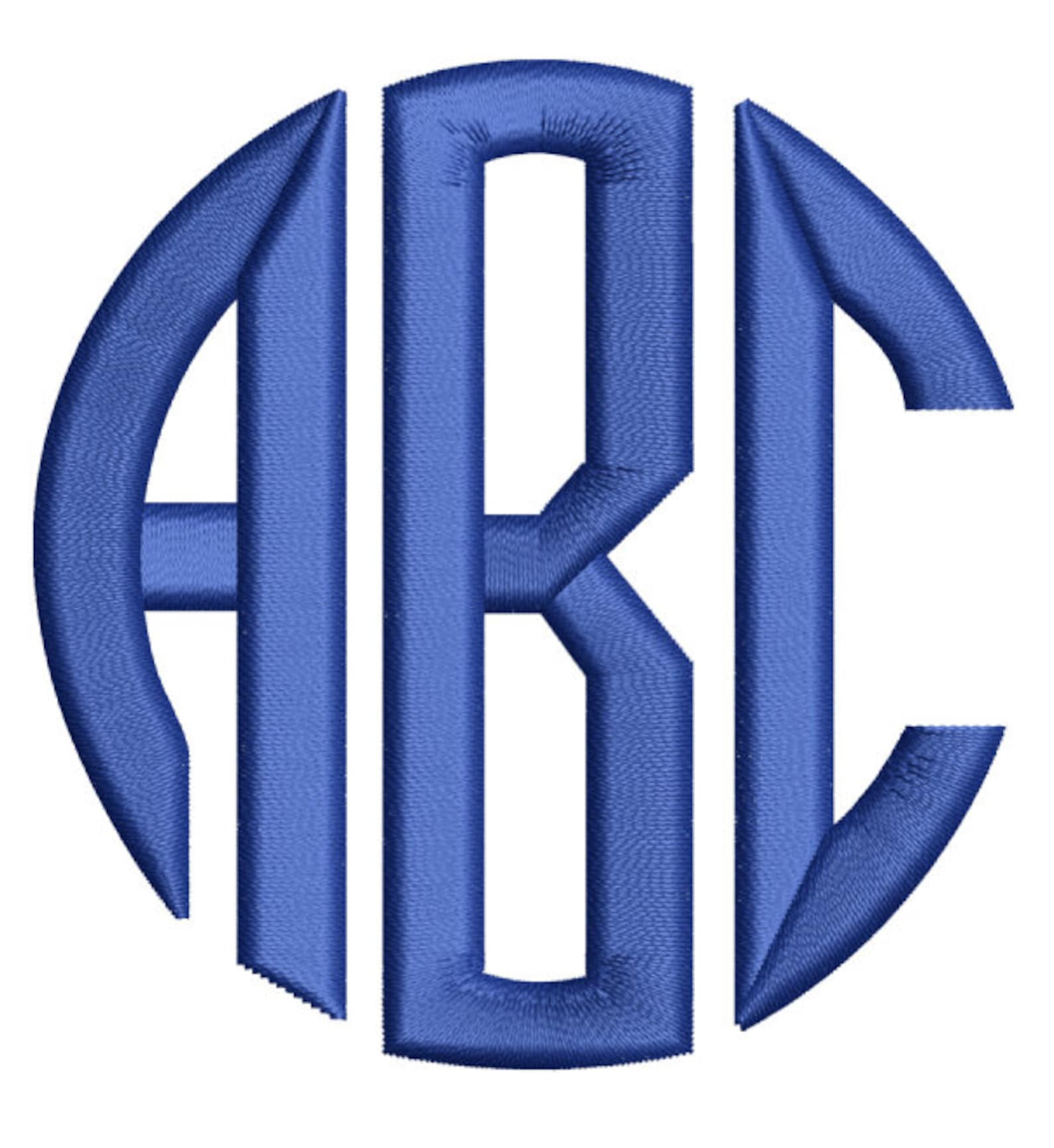 Monogram Font Machine Embroidery Design/ Monogram Machine | Etsy