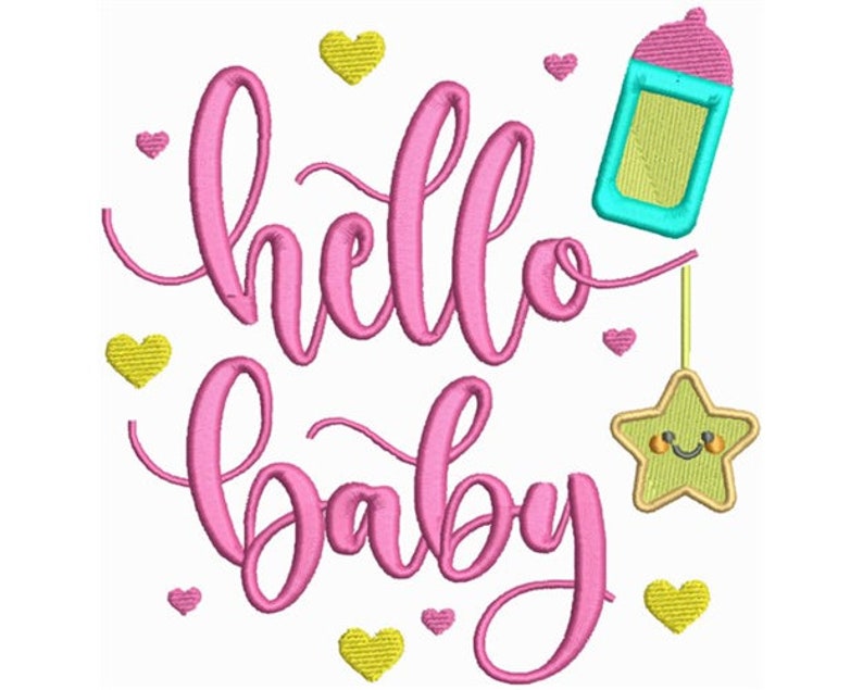 Baby Machine Embroidery Design / New Born Embroidery Designs | Etsy