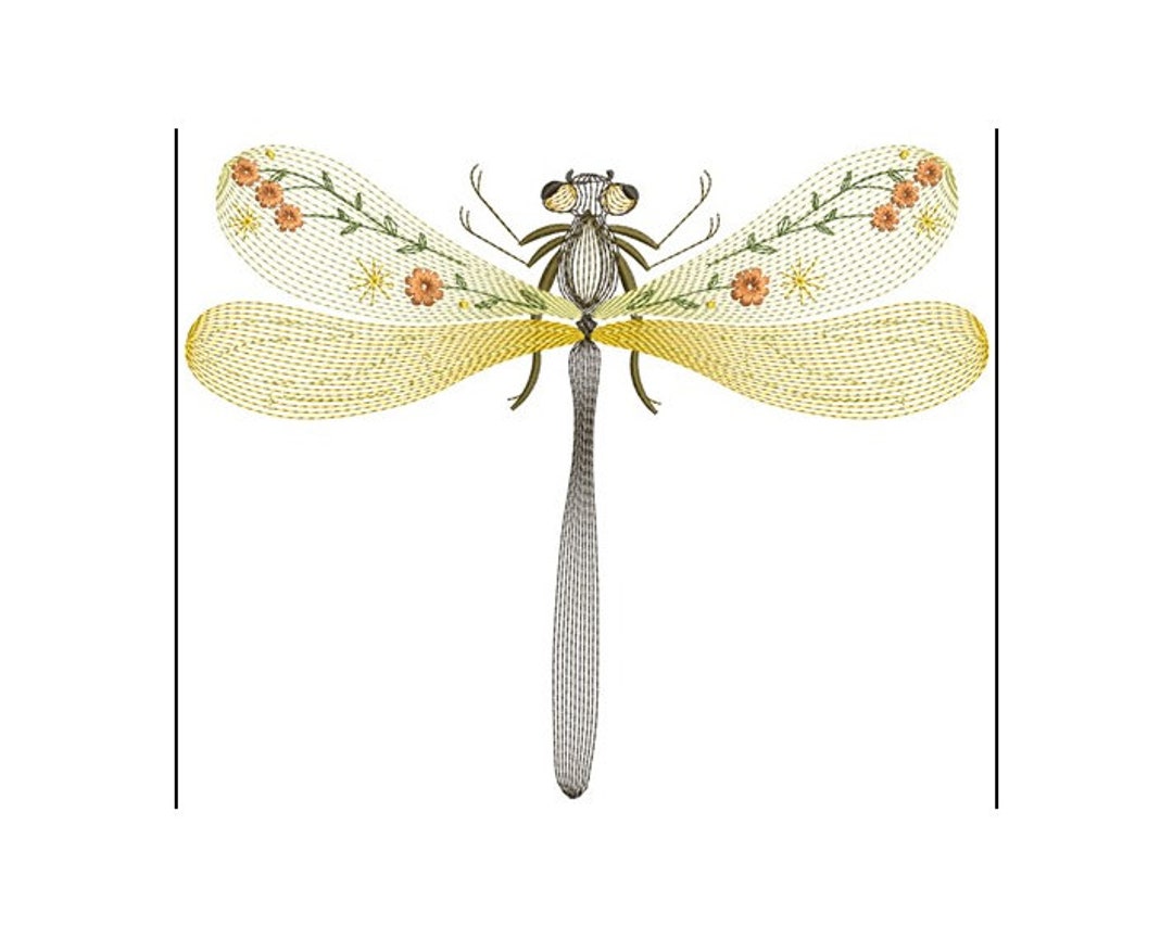 Beautiful Dragonfly - Machine Embroidery Design , Embroidery Designs ...
