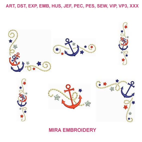 Anchor Corner Border