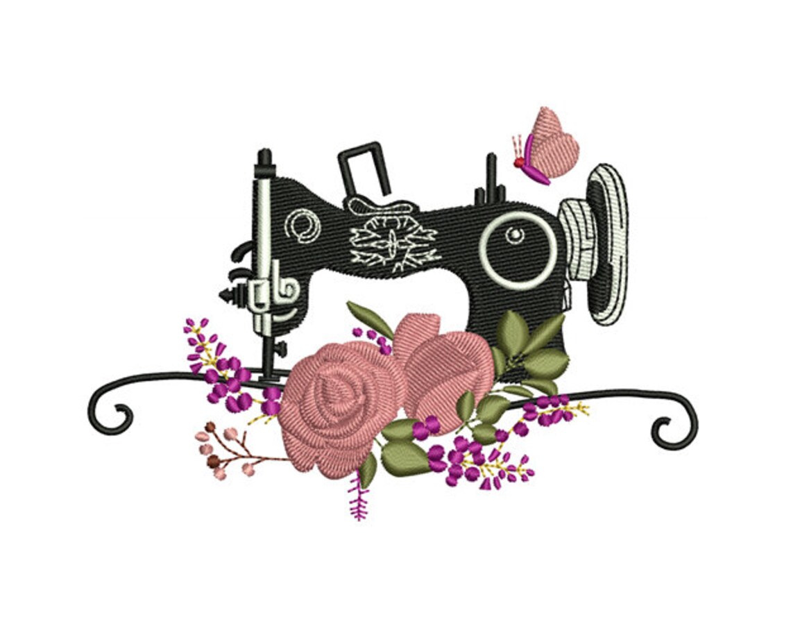 Sewing Machine Machine Embroidery Design Embroidery - Etsy