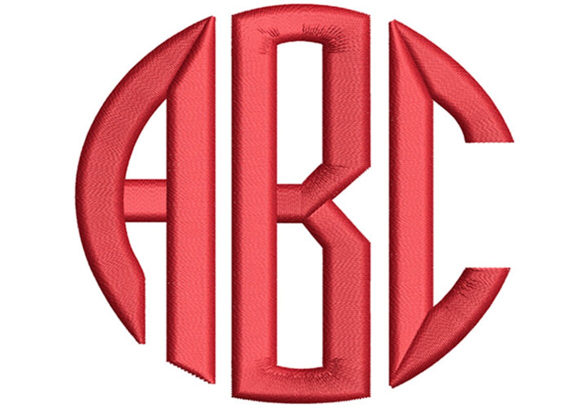 Monogram Font Machine Embroidery Design/ Monogram Machine | Etsy