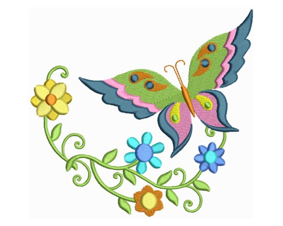 Butterfly Embroidery Design. Mini Butterfly Design. Butterfly ...