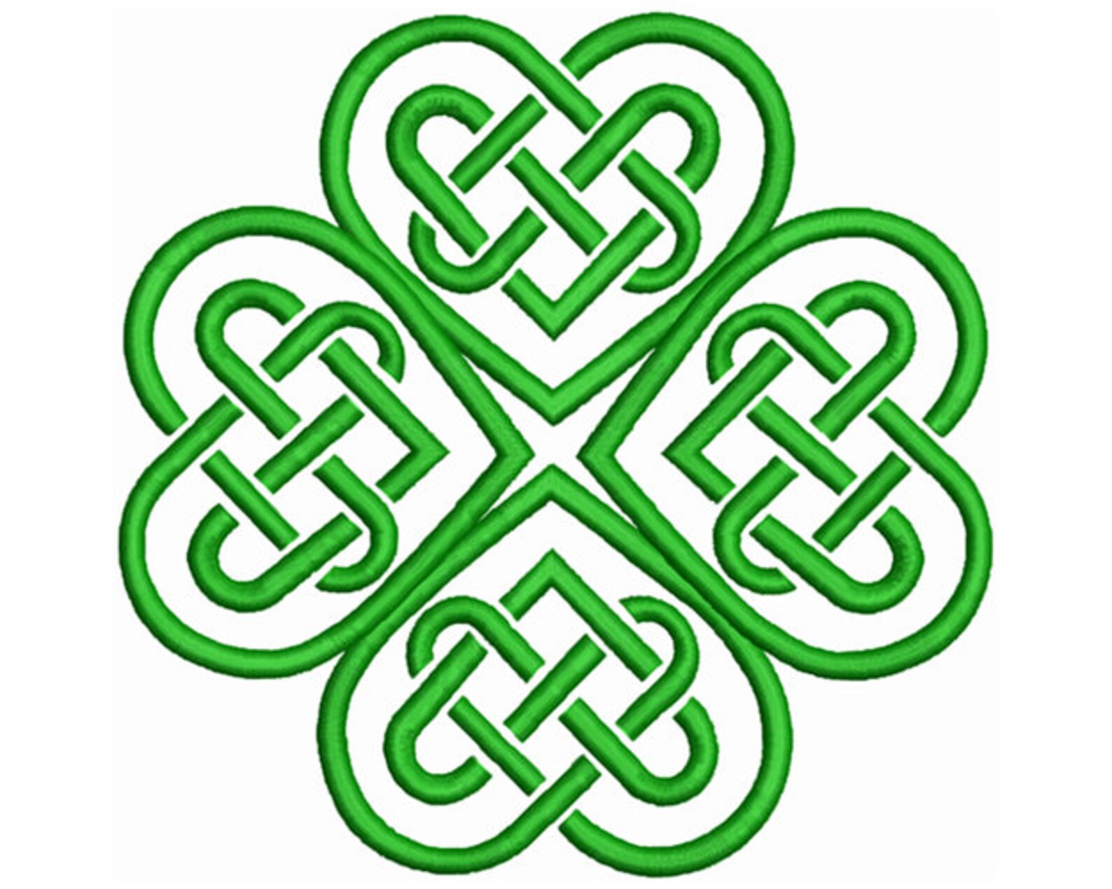 Celtic Shamrock Machine Embroidery Design / Irish Embroidery | Etsy