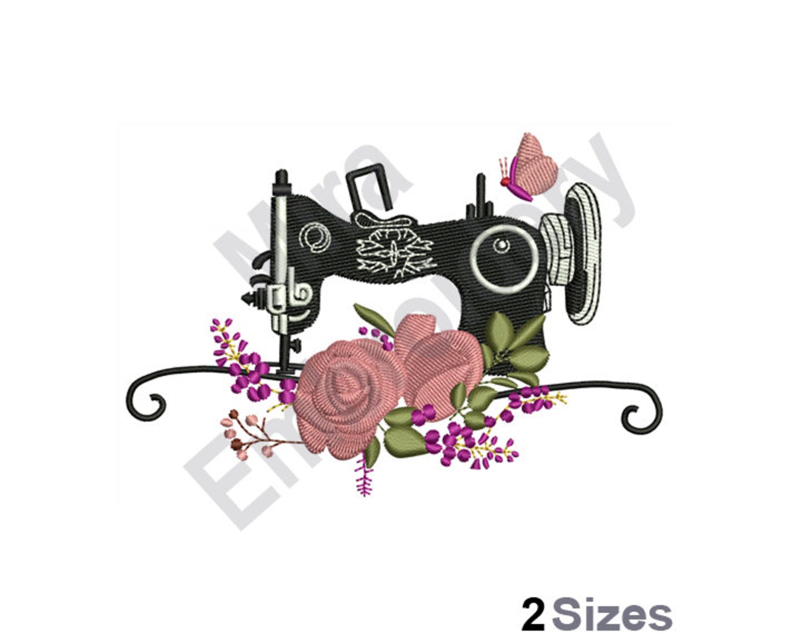 Sewing Machine Machine Embroidery Design 2 Sizes - Etsy