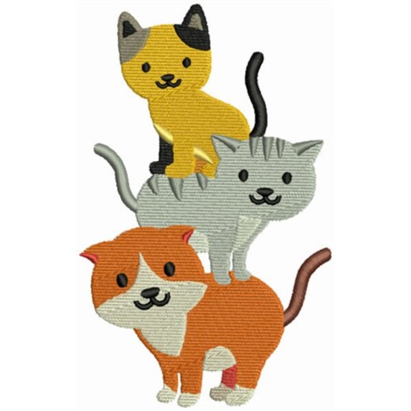Kitten Embroidery - Etsy
