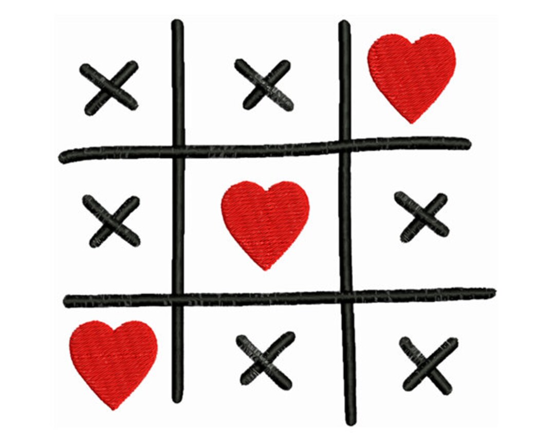 Love Tic Tac Toe Romantic Valentine's Day DIY Project Valentines ...